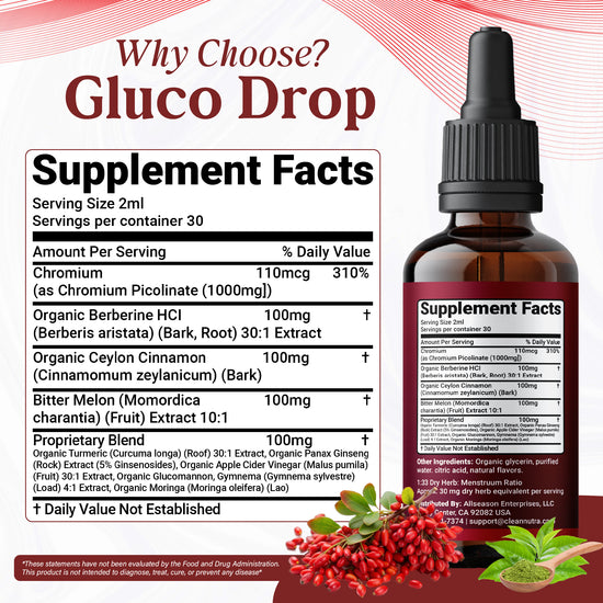 Gluco Drop Blood Sugar Regulator – NAVANI